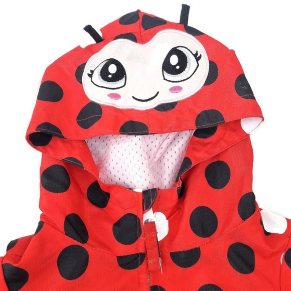 Wonderkids | Jackets & Coats | Wonderkids Ladybug Shell Coat Rain ...